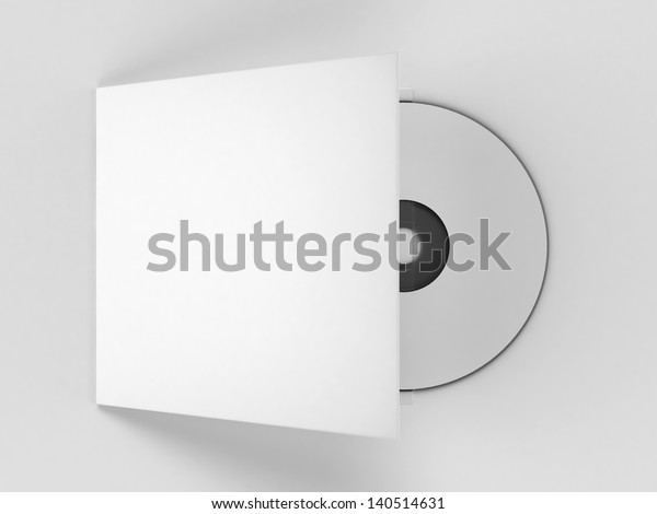 White Blank Compact Disk 3d Render 스톡 일러스트 140514631