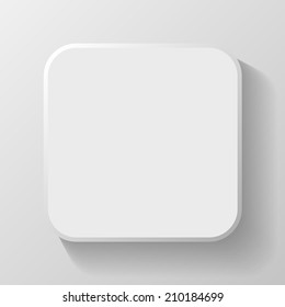 White Blank Icon Template Web Mobile Stock Illustration 210184699 ...