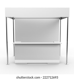 White Booth Customizing View Front Stock Illustration 222712693 ...