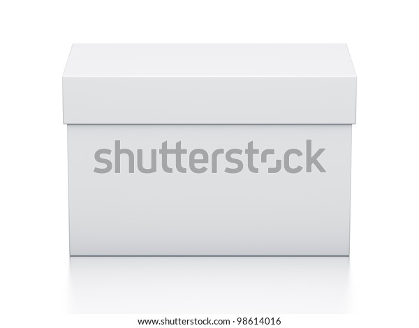 White Box High Resolution 3d Illustration Stock Illustration 98614016 ...