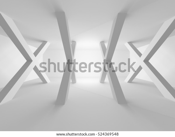 White Building Construction Abstract Architecture Background Stock ...