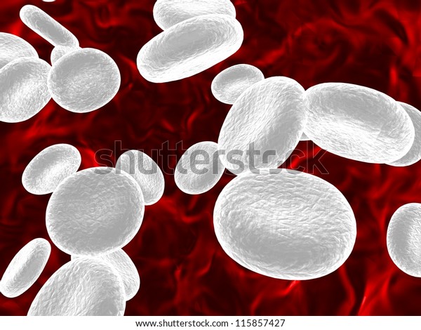 White Cells Stock Illustration 115857427