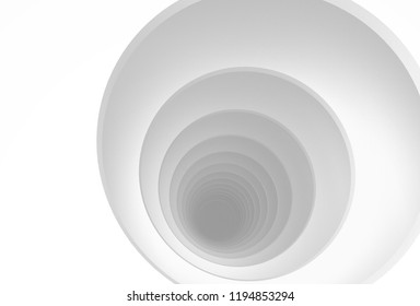 White Circles Abstract Background3d Rendering Stock Illustration ...