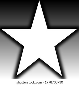 White Colour Star Background Shadow Stock Illustration 1978738730 ...