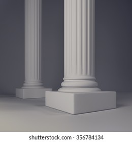 White Columns White Background Stock Illustration 356784134 | Shutterstock