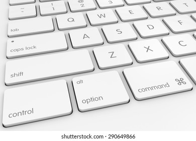 White Computer Keyboard Background Stock Illustration 290649866 ...