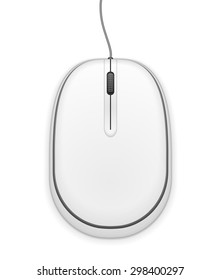 White Computer Mouse Top View Stock Illustration 298400297 | Shutterstock