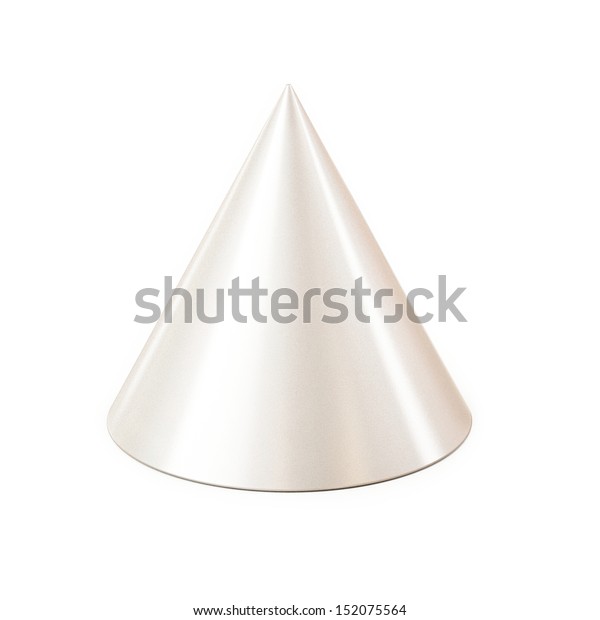 White Cone Isolated On White Background Stock Illustration 152075564 ...