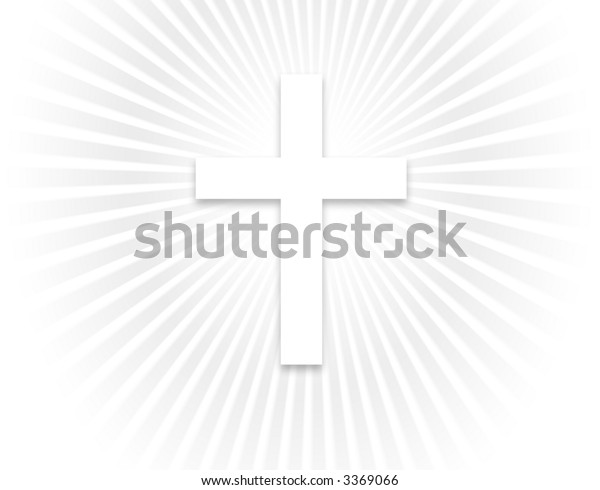 White Cross Background Smaller Cross Stock Illustration 3369066 ...