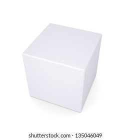 White Cube Rounded Edges Isolated Render Stock Illustration 135046049 ...