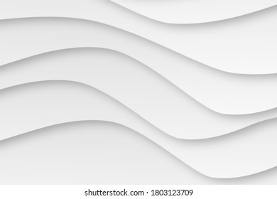 Abstract White Paper Cut Wave Curve Stock Vector (Royalty Free) 1702230469