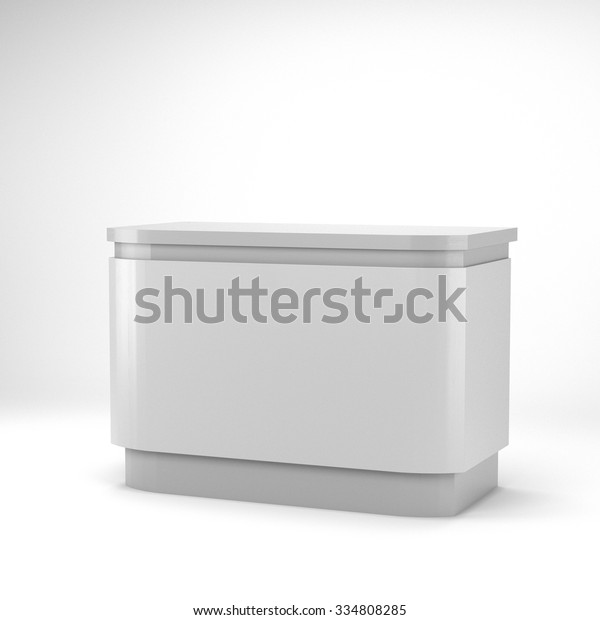 White Desk Counter Render Stock Illustration 334808285 | Shutterstock