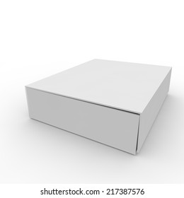 White Empty Box On Isolated Background Stock Illustration 217387576 ...