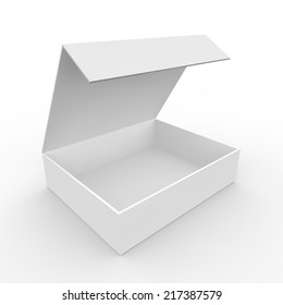 White Empty Box On Isolated Background Stock Illustration 217387579 ...
