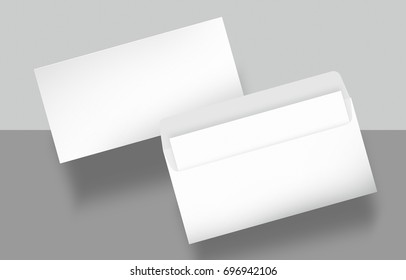 White Envelope 2 Side Flat Presentation Stock Illustration 696942106 ...