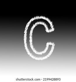 White Fire Letter Gradient Background Stock Illustration 2199428893 ...