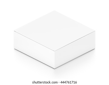 White Flat Horizontal Rectangle Blank Box Stock Illustration 444761716 ...