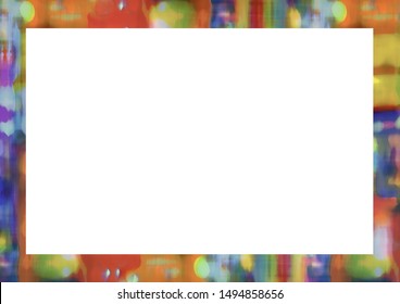 Painted Frame Kids Constructionbuilding Blocks Kids Stock Illustration ...