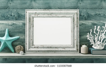 White Frame Shell Coral Render 3d Stock Illustration 1133307068 ...