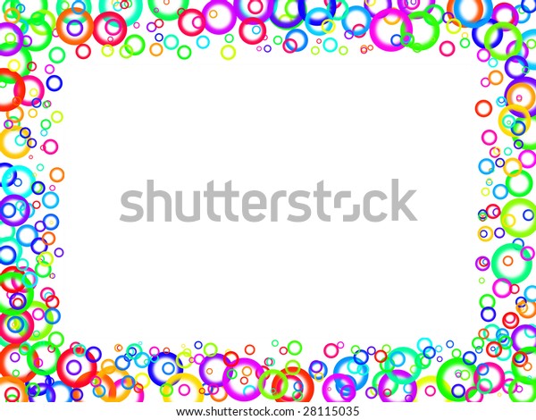 White Framework Color Geometrical Figures Stock Illustration 28115035 ...