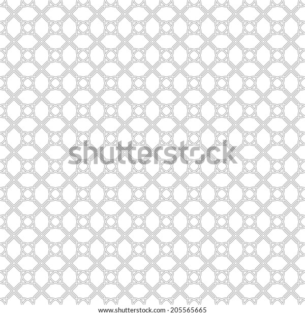 White Geometric Pattern Seamless Stock Illustration 205565665 ...