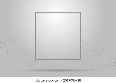 White Grey Background Rectangle Square Blank Stock Illustration ...