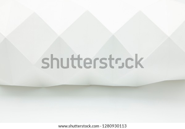 White Horizontal Origami White Background Stock Illustration 1280930113 ...