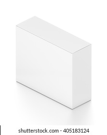 White Thin Rectangle Blank Box Isometric 库存插图 405183307 | Shutterstock