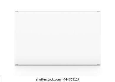 White Horizontal Rectangle Blank Box Front Stock Illustration 444763117 ...