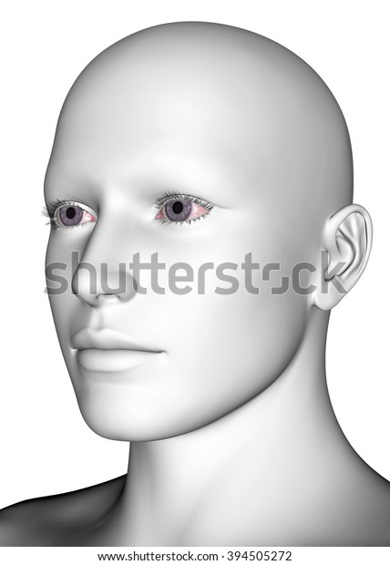 White Human Face 3d Stock Illustration 394505272 | Shutterstock