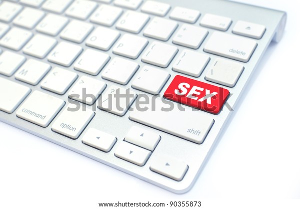White Keyboard Sex Button Stock Illustration 90355873 Shutterstock