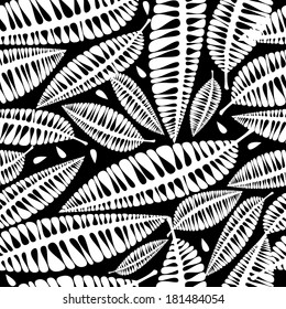 White Leaves Seamless Pattern Stock Illustration 181484054 | Shutterstock