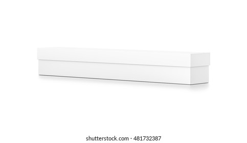 White Tall Rectangle Blank Box Isolated Stock Illustration 390795868