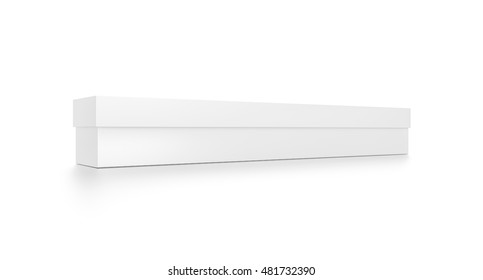 White Tall Rectangle Blank Box Isolated Stock Illustration 390795868