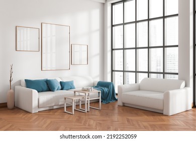 White Lounge Interior Sofa Side View Stock Illustration 2192252059 ...
