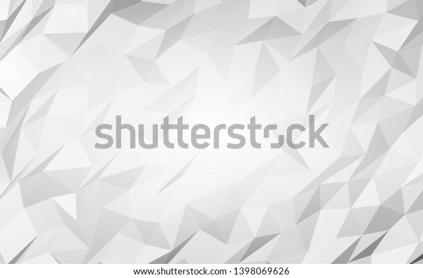 White Low Poly Abstract Background Crumpled Stock Illustration ...