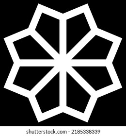 White Mandala Pattern 2d Illustration Stock Illustration 2185338339 ...