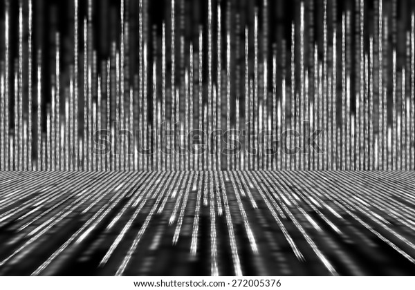 White Matrix Background Motion Blur Perspective Stock Illustration ...