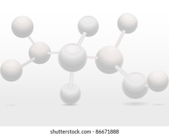 Ammonium Nh4 Structural Chemical Formula Molecule Stock Vector (Royalty ...