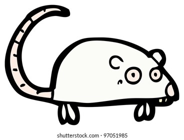 Cartoon White Mouse Stock Vector (Royalty Free) 225235330