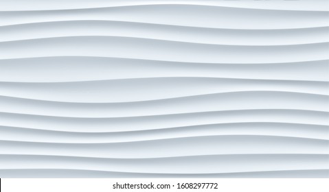 White Pattern Background Seamless Wave Wall Stock Illustration ...