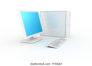 White Pc 2 Stock Illustration 9733267 | Shutterstock