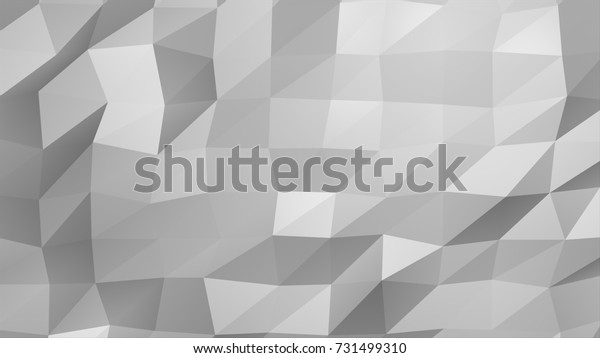 White Polygonal Geometric Surface Computer Generated Stock Illustration 731499310