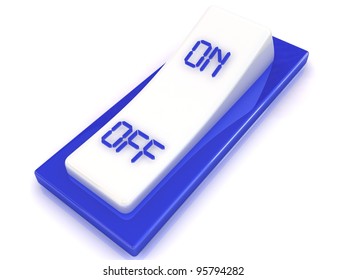 White Power Switch Off Position Isolated Stock Illustration 95794282 ...