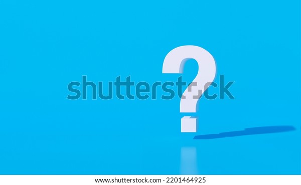 White Question Mark Floating On Sunny Stock Illustration 2201464925 ...