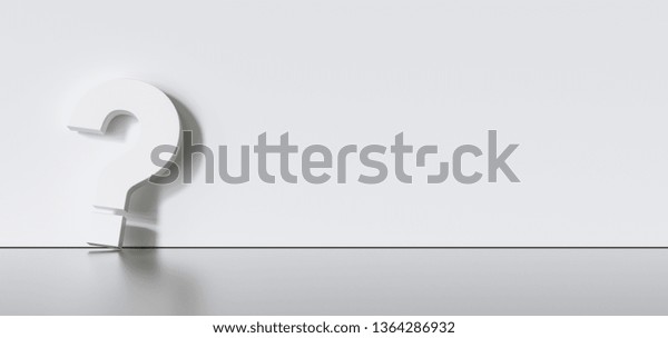 White Question Mark On White Background Stock Illustration 1364286932 ...