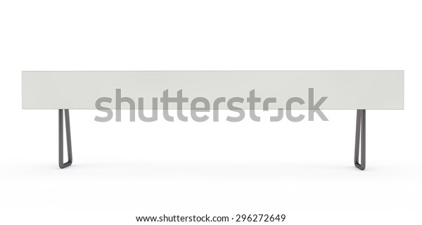 White Rectangular Road Sign Placement Important 스톡 일러스트 296272649 ...