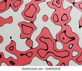 White Red Comic Dots On Background Stock Illustration 1966942618 ...