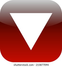 Blue Triangle Icon Phone Web App Stock Illustration 222359890