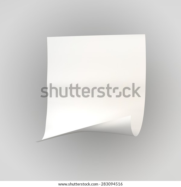 White Sheet Paper Roll Space Text Stock Illustration 283094516 ...